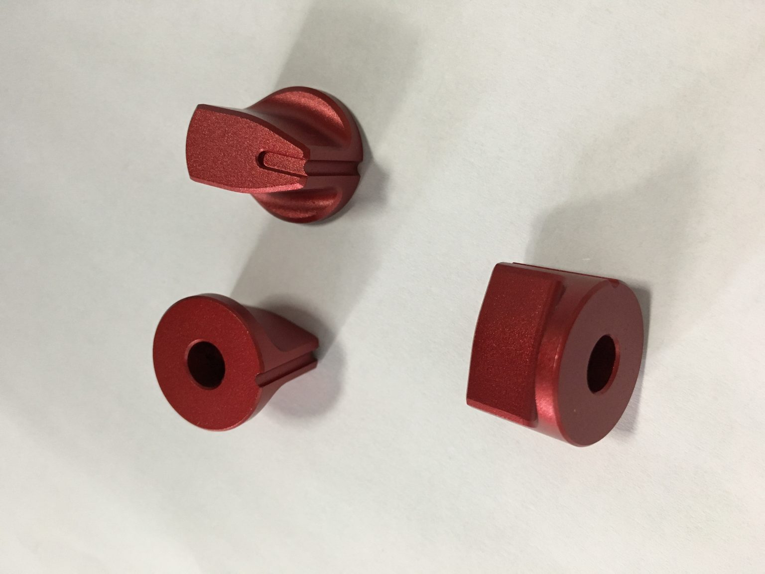 Sand Blasted and Anodized CNC Turning and CNC Milling Aluminum Knobs - JTR